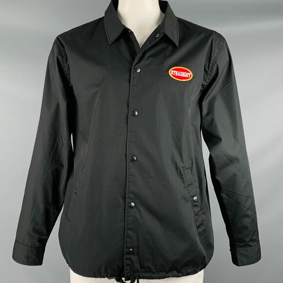 STRAIIIGHT | Jackets & Coats | Straiiight Size L Black White Graphic ...